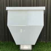 Smooth Modern conductor head – Rain Chain Masters